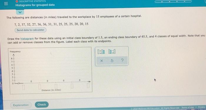 Solved O DESCRIPTIVE STATISTICS Histograms for grouped data | Chegg.com