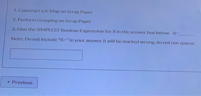 Solved Given the following Truth Table: Inputs Output ABCD | Chegg.com