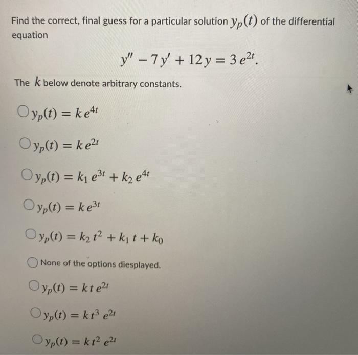 Solved Find the correct, final guess for a particular | Chegg.com