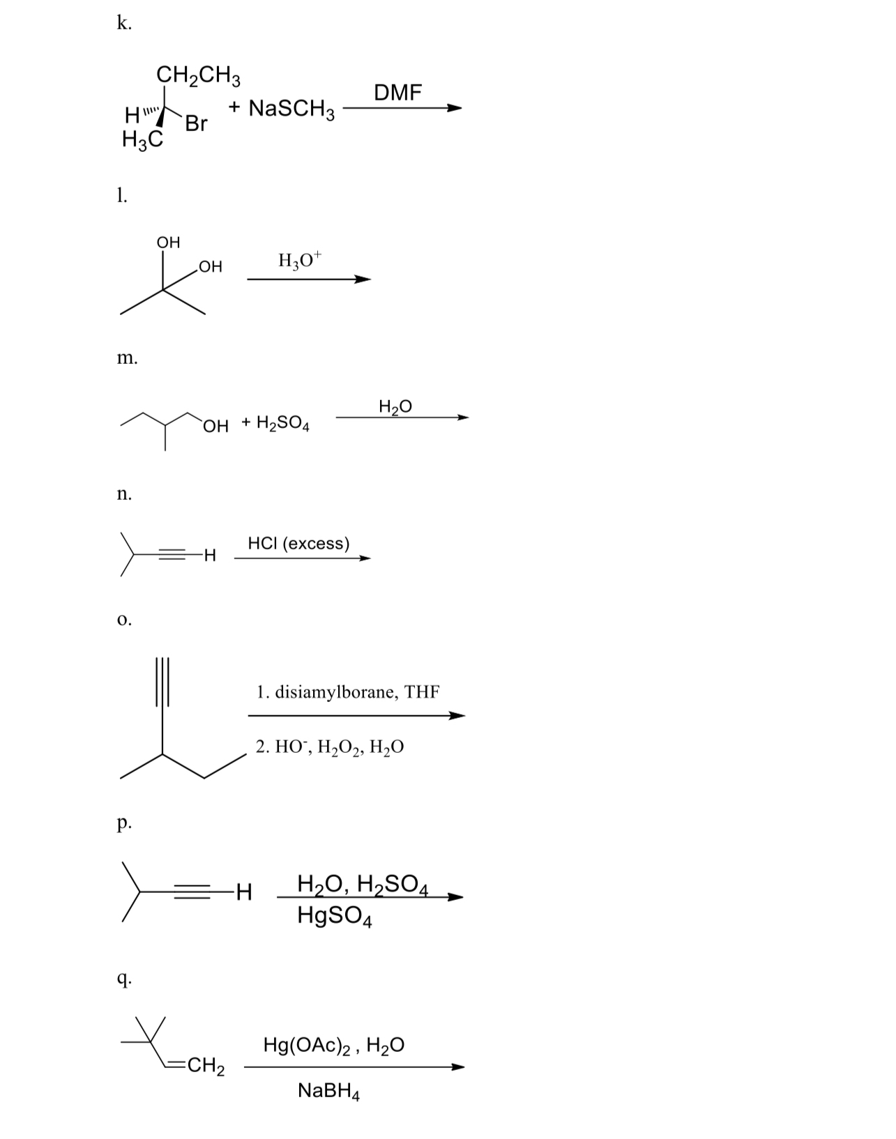 Part C: Structure and Reagent Questions1. ﻿Predict | Chegg.com