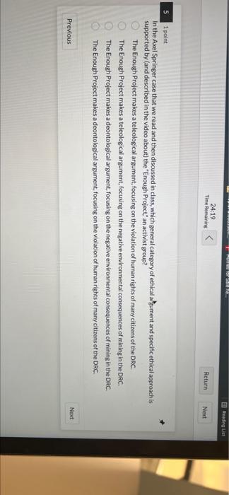 HUSM El Reading Lin 24:19 Time Remaining