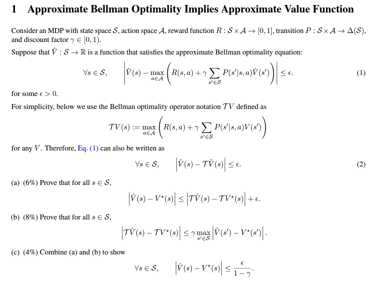 Solved Approximate Bellman Optimality Implies Approximate