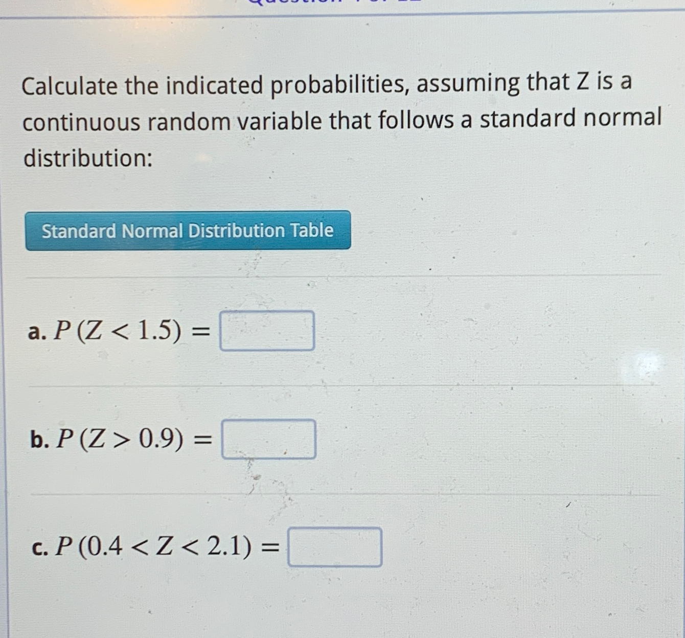 Calculate the indicated probabilities, assuming that | Chegg.com