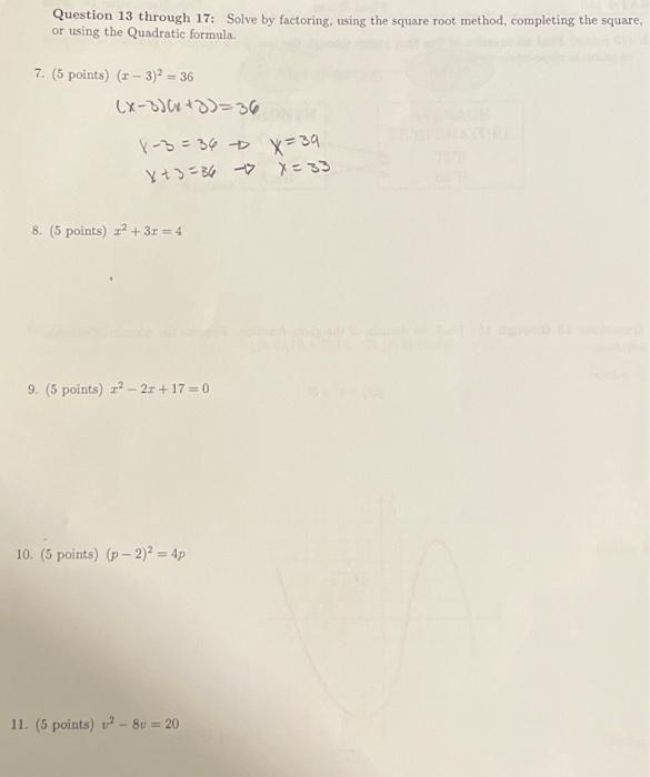 Solved Please explain how to solve each problems using one | Chegg.com