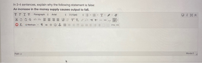 Solved In 3-4 sentences, explain why the following statement | Chegg.com