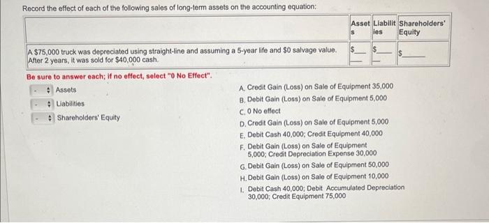Solved Assets Liabilities | Chegg.com