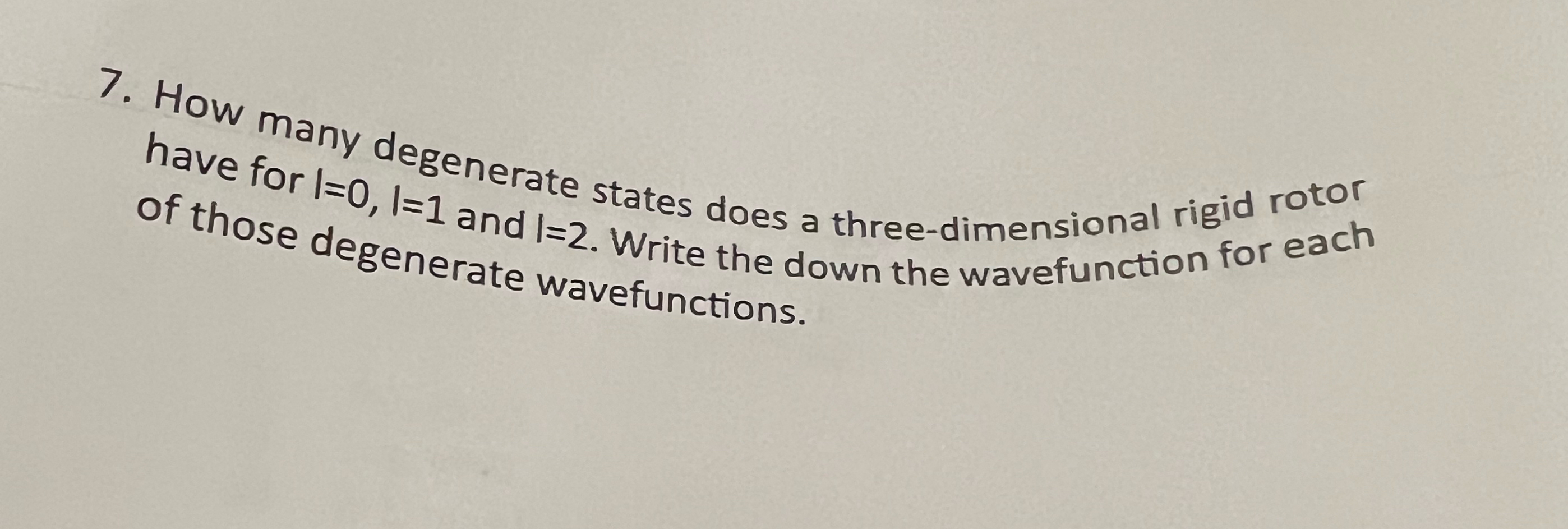 Solved How Many Degenerate States Does A Three Dimensional 