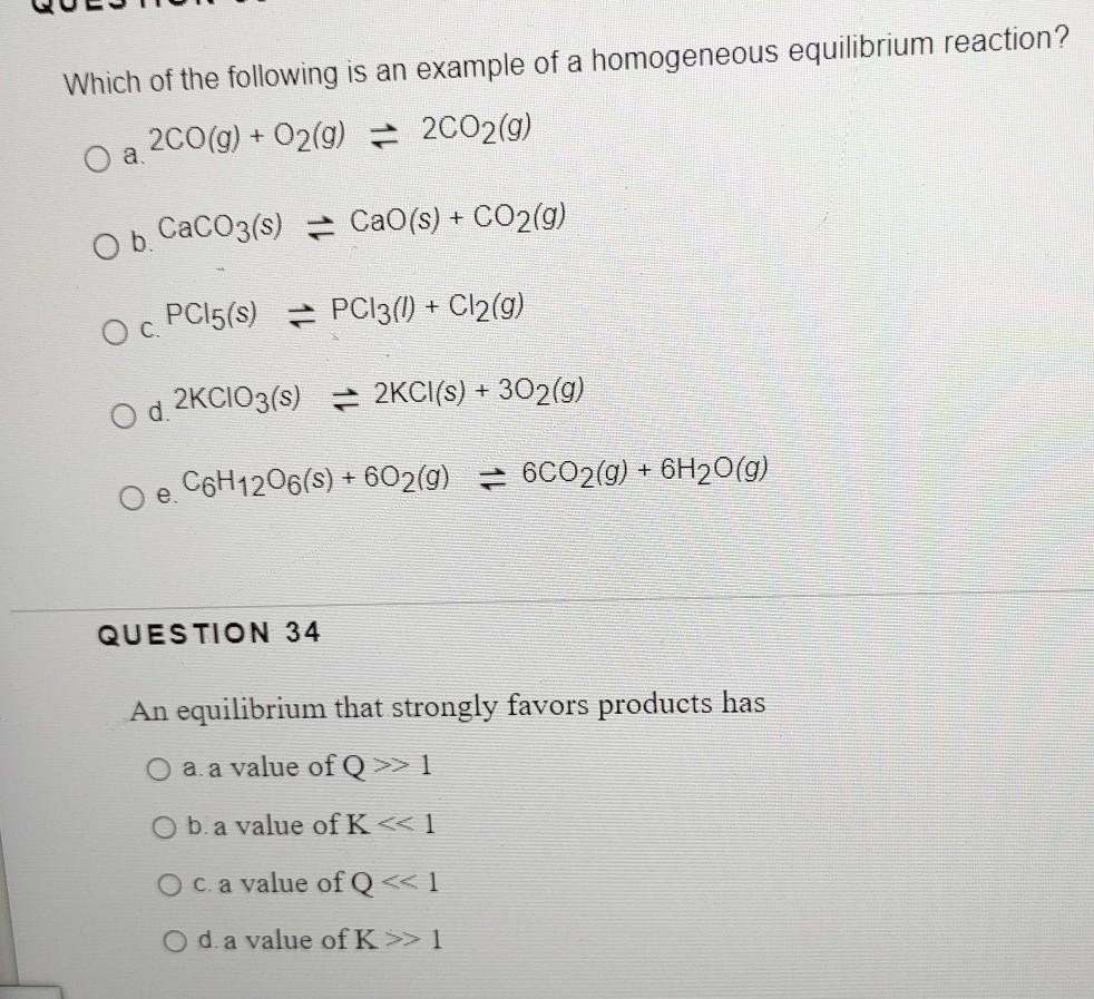 Solved Which of the following is an example of a homogeneous | Chegg.com