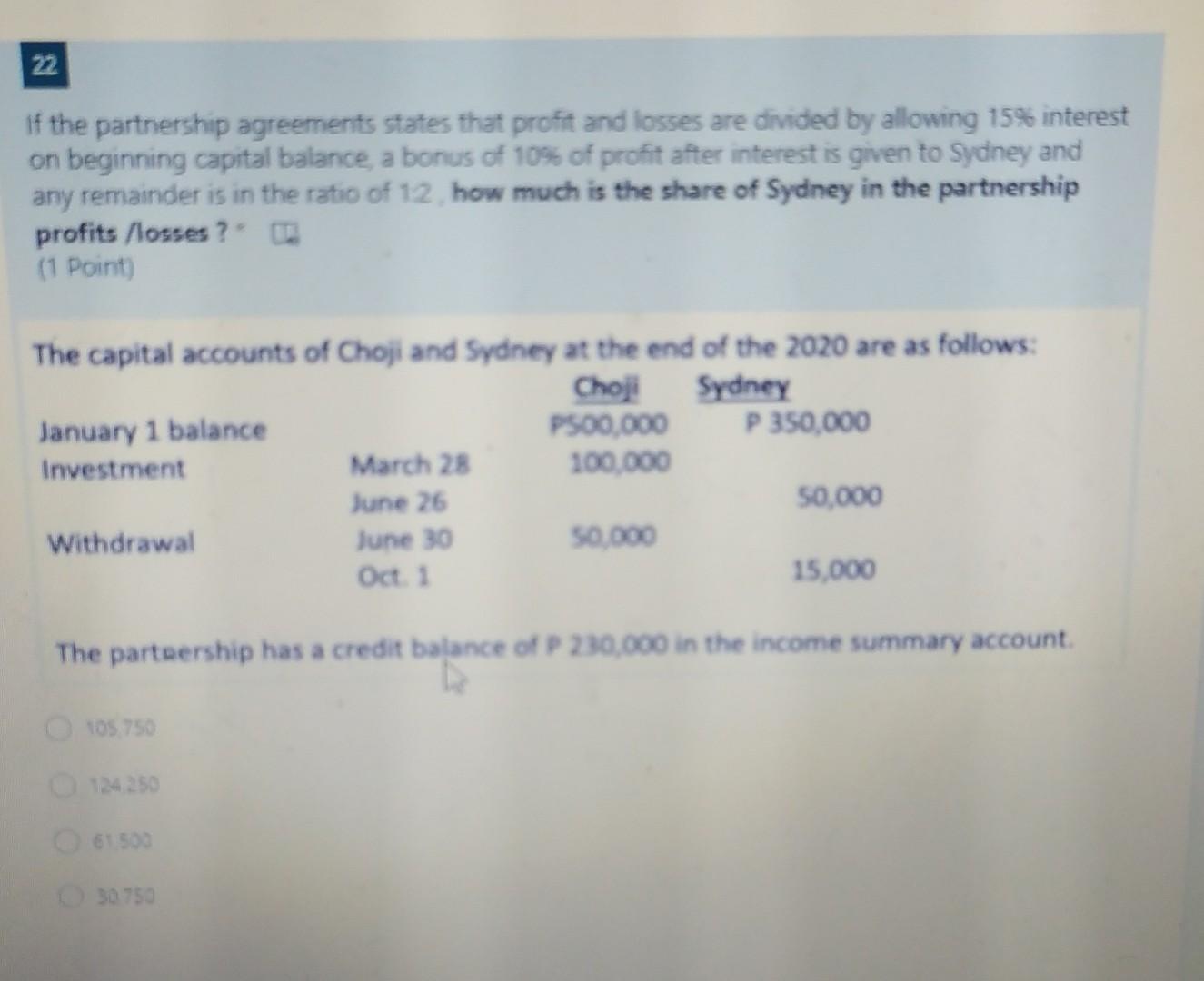 Solved The capital balances of partners Lim and Jan before | Chegg.com