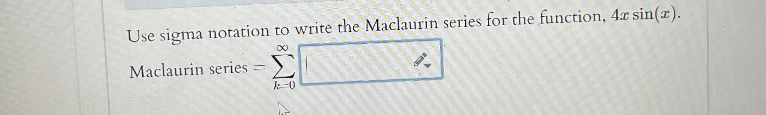 Solved Use sigma notation to write the Maclaurin series for | Chegg.com
