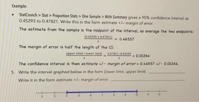 Solved . 2 Example: StatCrunch > Stat > Proportion Stats > | Chegg.com
