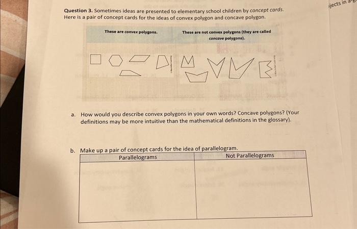 Solved Question 3. Sometimes ideas are presented to | Chegg.com