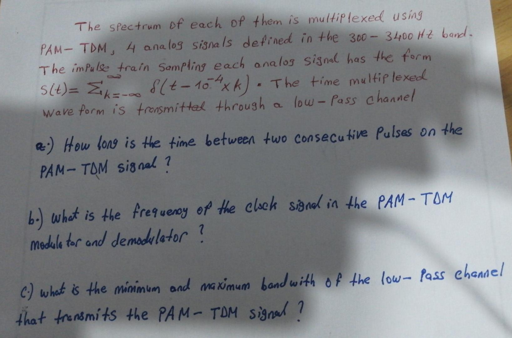 Solved The spectrum of each of them is multiplexed using | Chegg.com