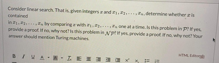 Solved Consider linear search. That is given integers x and | Chegg.com