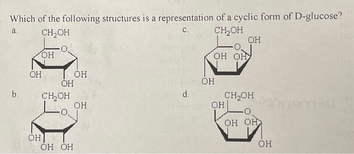 Solved Which of the following structures is a representation | Chegg.com
