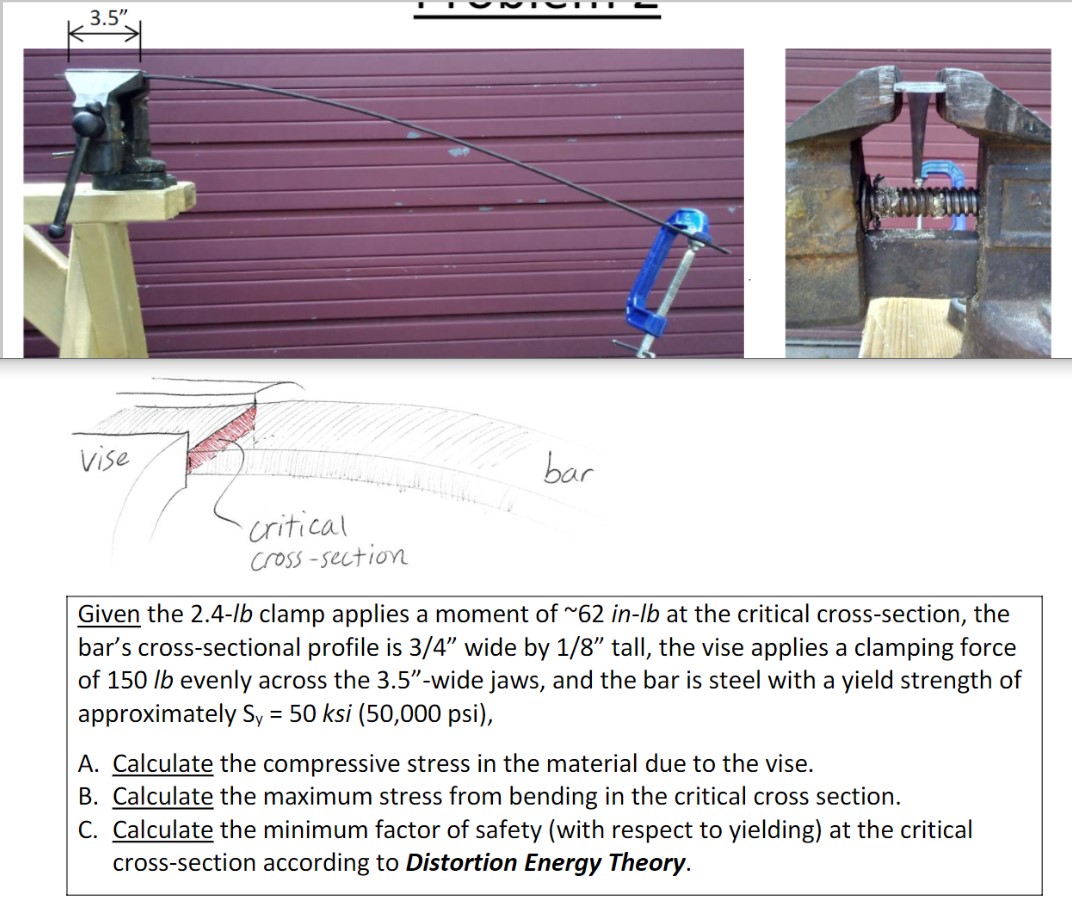 Solved Given the 2.4-Ib clamp applies a moment of ∼62 | Chegg.com