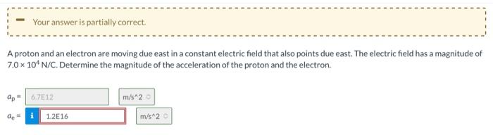 Solved A proton and an electron are moving due east in a | Chegg.com