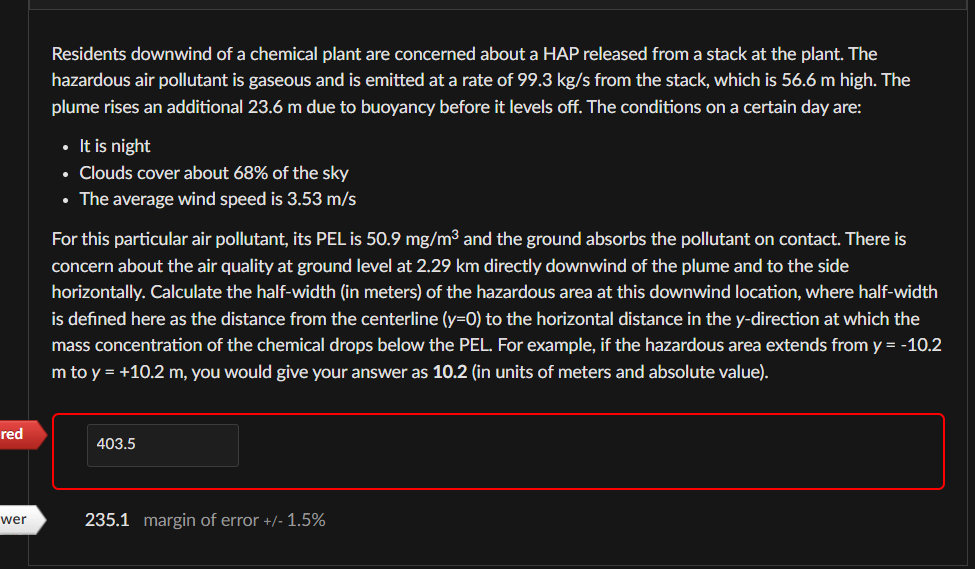 Residents downwind of a chemical plant are concerned | Chegg.com