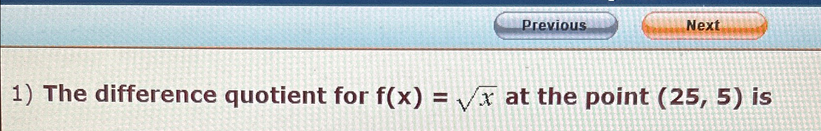 Solved The difference quotient for f(x)=x2 ﻿at the point | Chegg.com