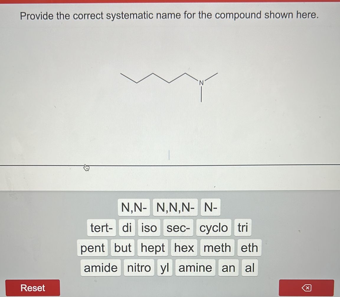 Solved Provide the correct systematic name for the compound | Chegg.com