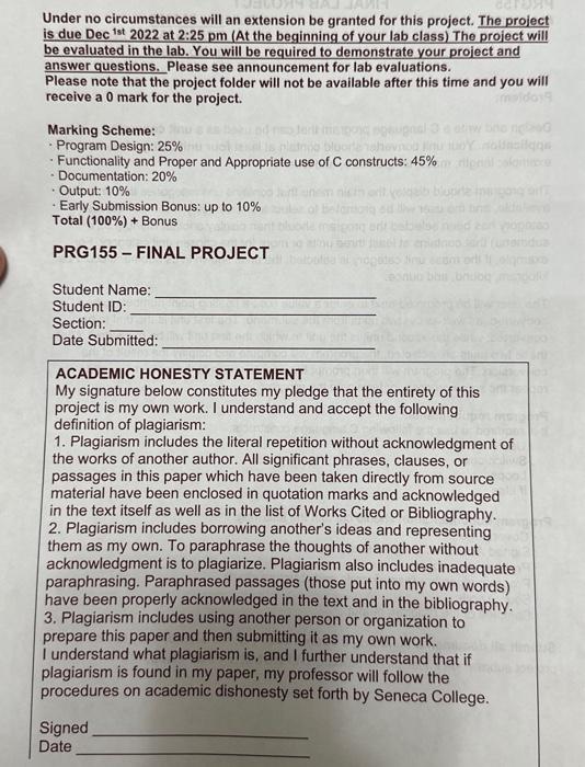 Solved your lab class) Problem: Design and write a C | Chegg.com