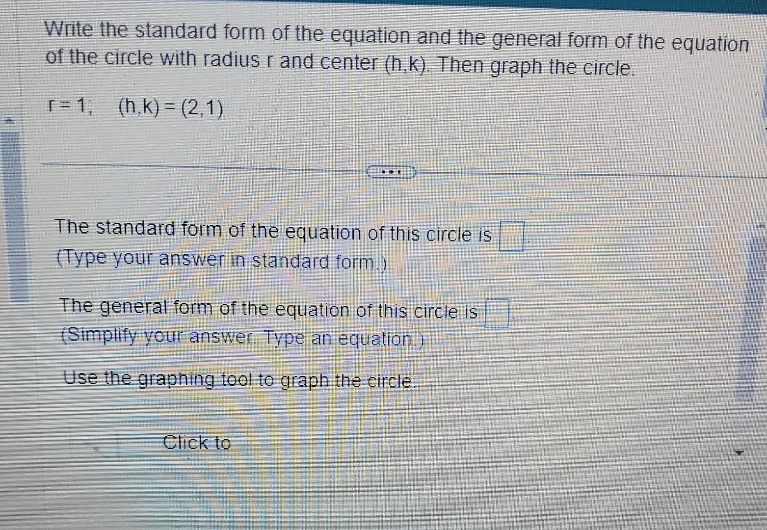 Solved Write the standard form of the equation and the | Chegg.com