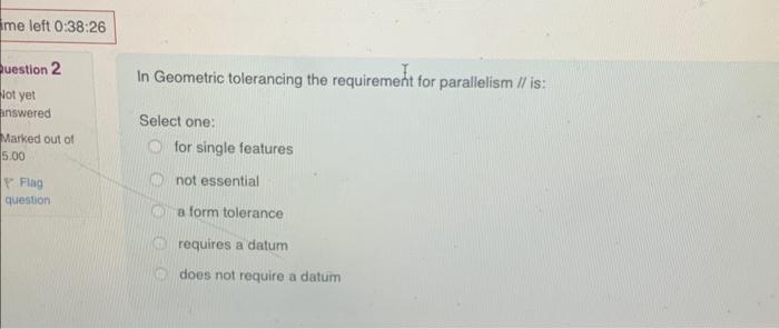 Solved In Geometric tolerancing the requirement for | Chegg.com