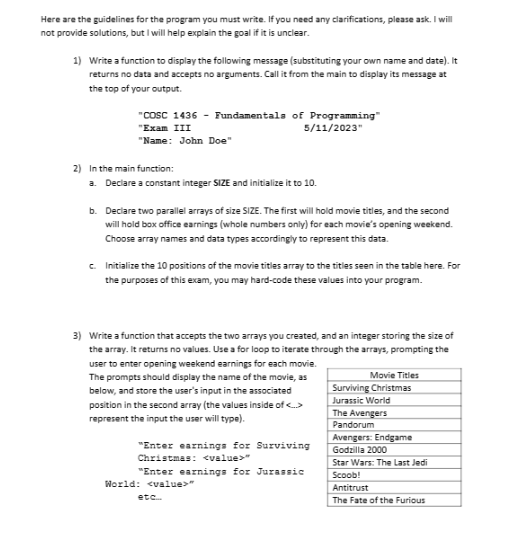 Solved Can you please send me c++ ﻿code | Chegg.com