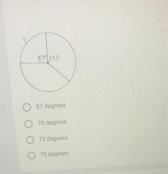 Solved 87 degrees 70 degrees 72 degrees 75 degrees 29 | Chegg.com