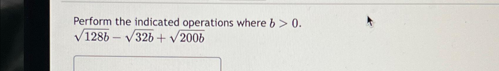 Solved Perform the indicated operations where | Chegg.com