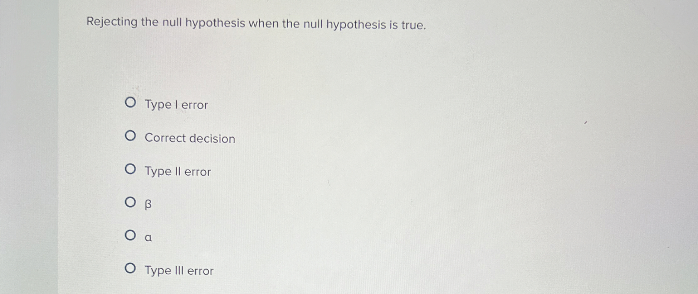 Solved Rejecting the null hypothesis when the null | Chegg.com