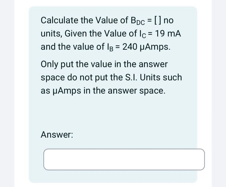 Solved Calculate the Value of BDC=[] ﻿no units, Given the | Chegg.com