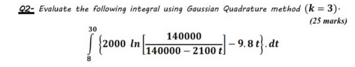Solved 22- Evaluate the following integral using Gaussian | Chegg.com