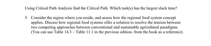 Solved Using Critical Path Analysis find the Critical Path. | Chegg.com