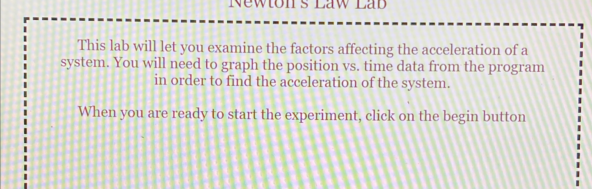 Solved This lab will let you examine the factors affecting | Chegg.com