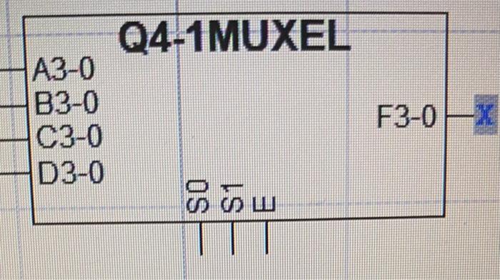 Solved This is my quadruple 4-1 multiplexer above. How can i | Chegg.com