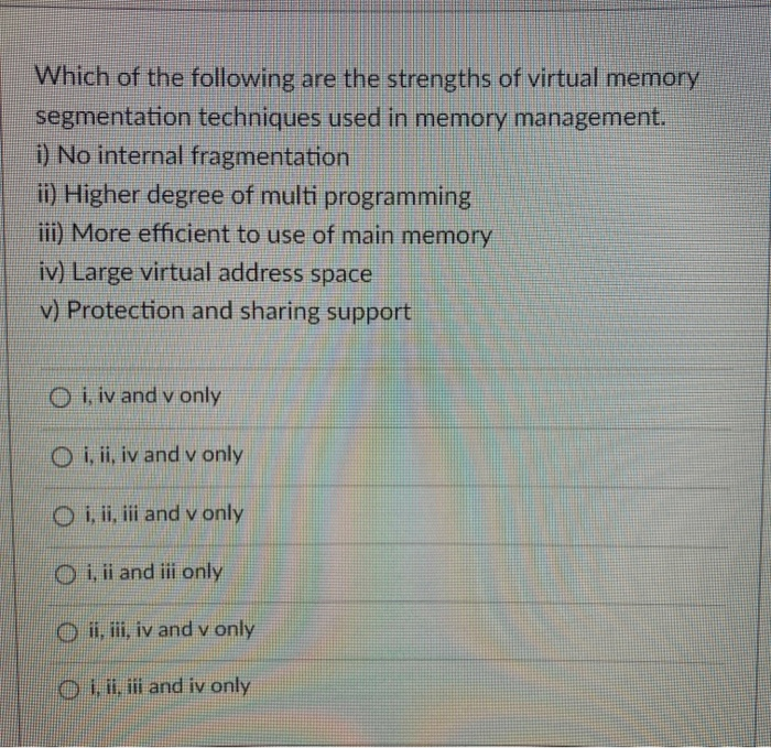 Solved Which of the following are the strengths of virtual | Chegg.com