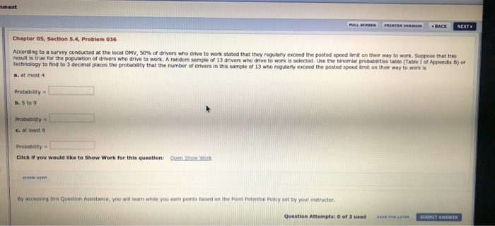 Solved ment FULL SCREEN PRINTER VERSION BACK NEXT Chapter | Chegg.com