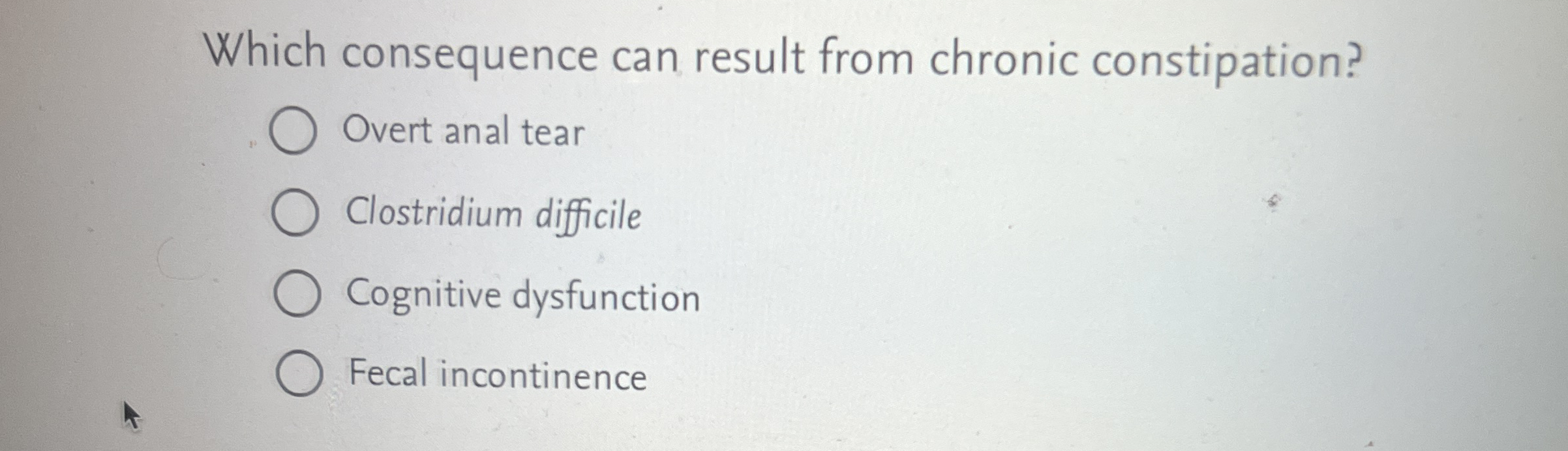 Solved Which consequence can result from chronic | Chegg.com