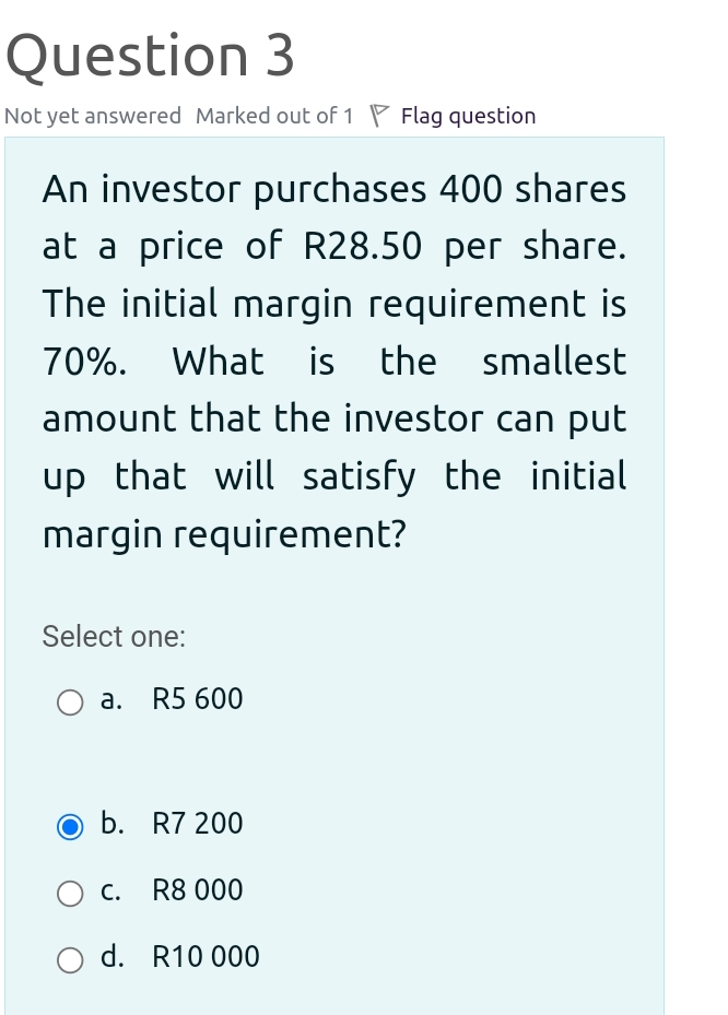 Solved Question 3Not yet answered Marked out of 1 ﻿Flag | Chegg.com