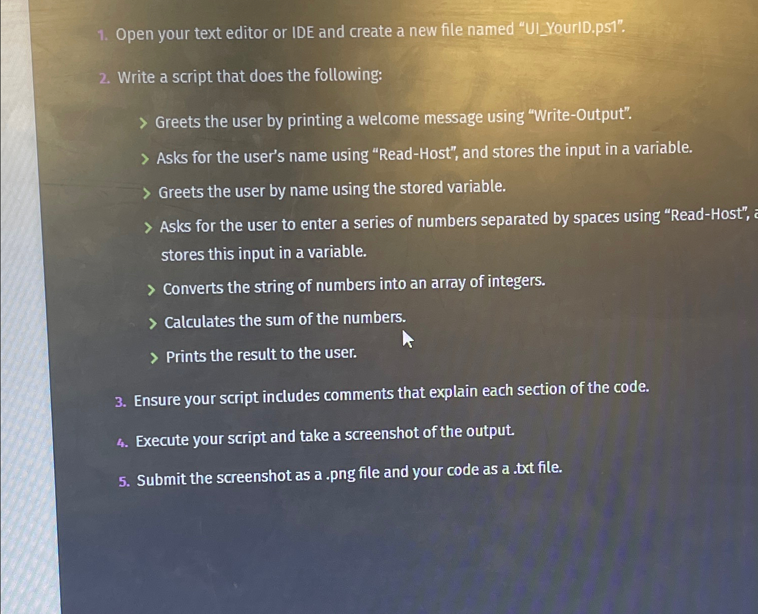 Solved Open your text editor or IDE and create a new file | Chegg.com