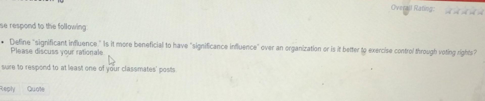 Solved respond to the following: Define "significant | Chegg.com