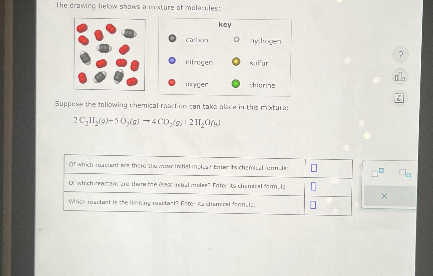 Solved The drawing below shows a mixture of | Chegg.com