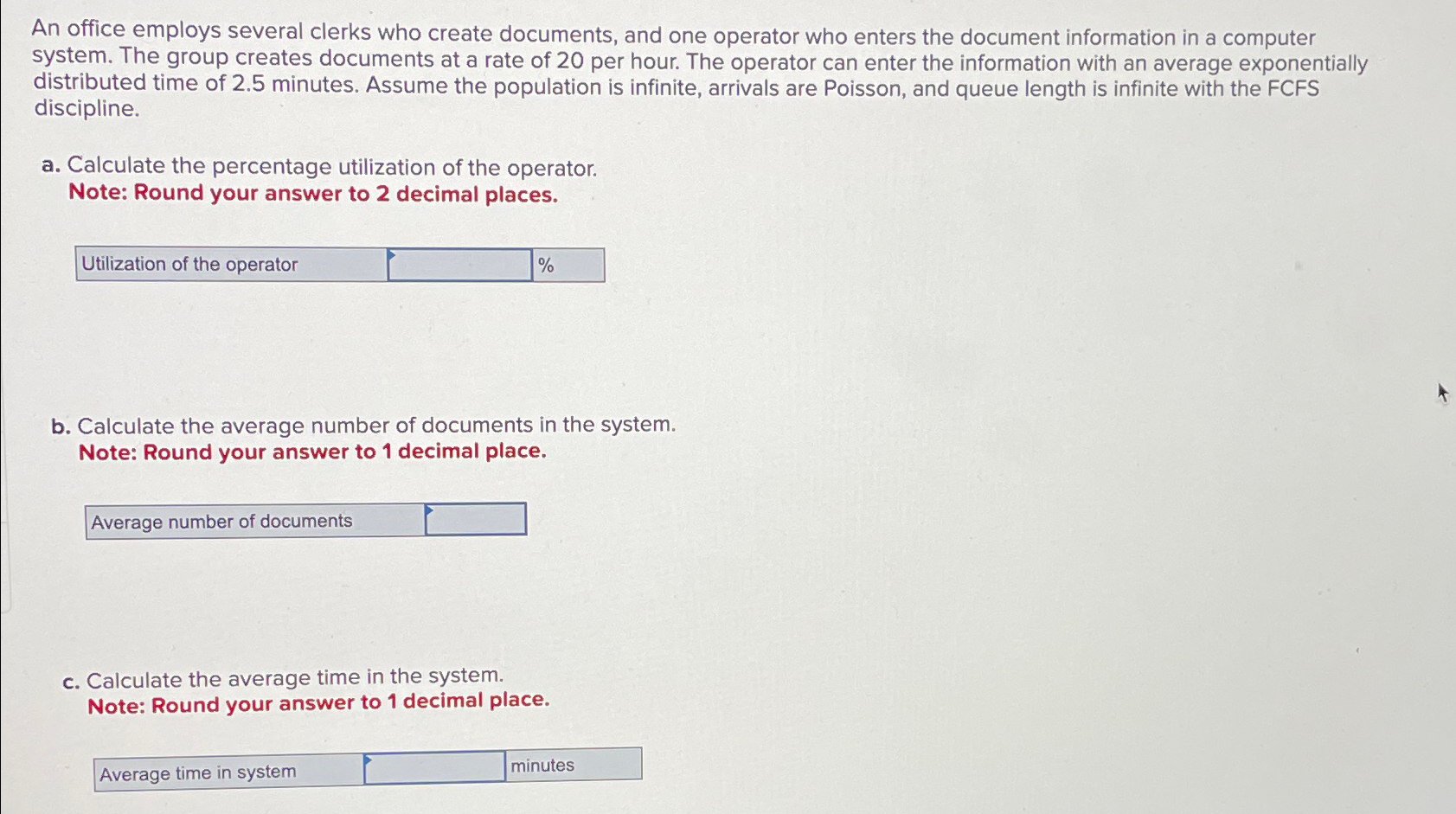 Solved An office employs several clerks who create | Chegg.com