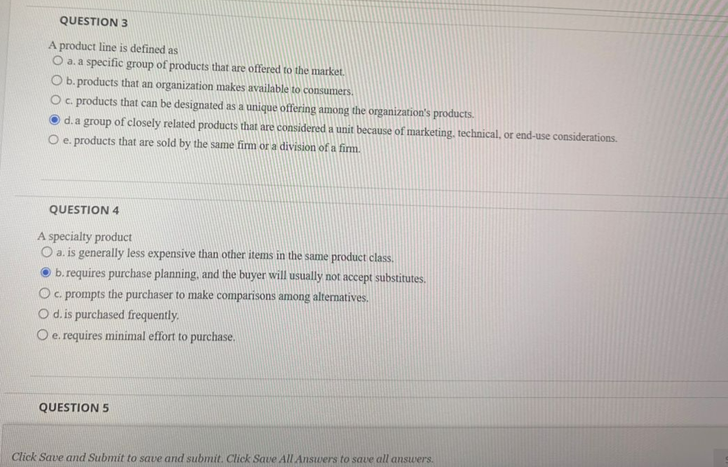 Solved QUESTION 3A product line is defined asa. ﻿a specific | Chegg.com