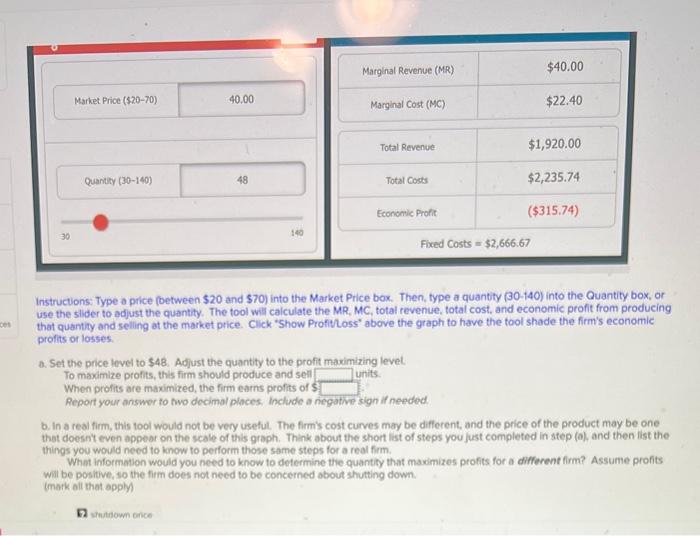 Solved Instructions: Type a price (between $20 and $70) into | Chegg.com