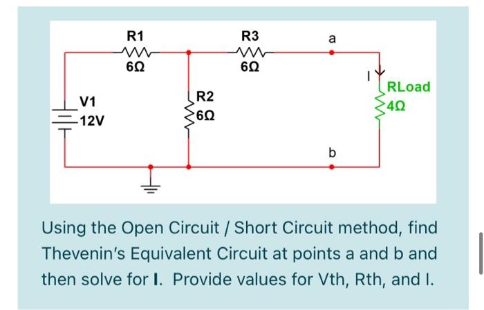 Solved R1 R3 а 602 602 V1 = 12V R2 >602 RLoad 40 b Using the | Chegg.com