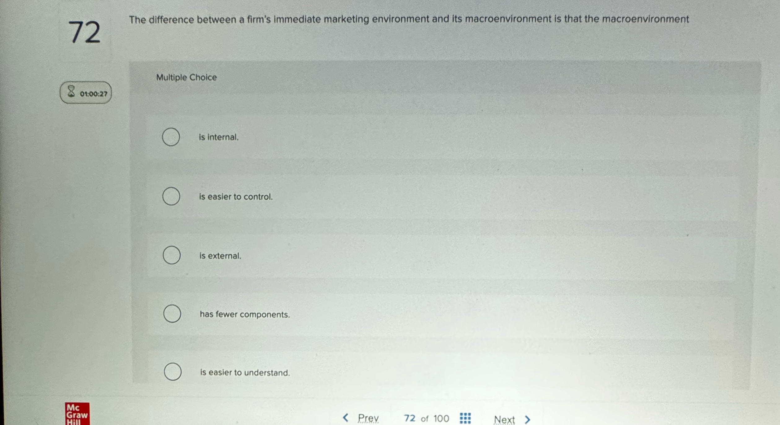 Solved 72The difference between a firm's immediate marketing | Chegg.com