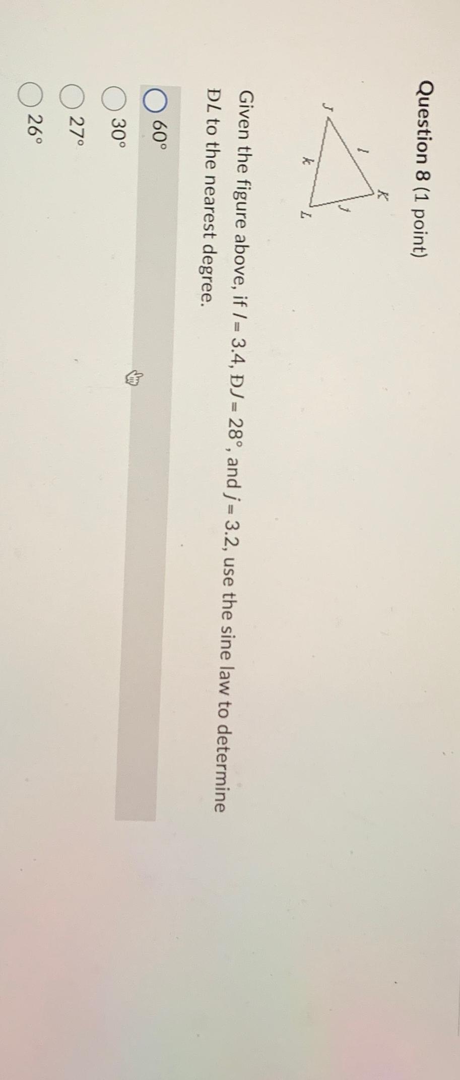 Solved Question 8 (1 point)Given the figure above, if | Chegg.com Solved Question 8 (1 point)Given the figure above, if | Chegg.com