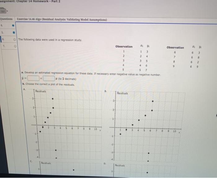 signment: Chapter 14 Homework - Part 2 Questions | Chegg.com